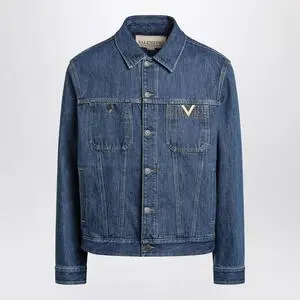 Valentino Garavani Denim Jacket With Vgold Detail