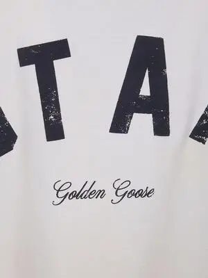 GOLDEN GOOSE Logo Cotton T-shirt - Multicolor