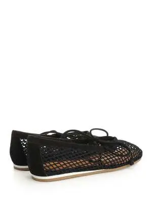 FORTE_FORTE Mesh Ballerina - Black
