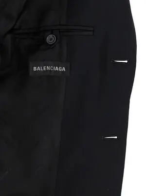 Balenciaga Hourglass Wool Single-breasted Jacket - Multicolor