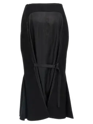 Prada Stuoia Old Wool Skirt