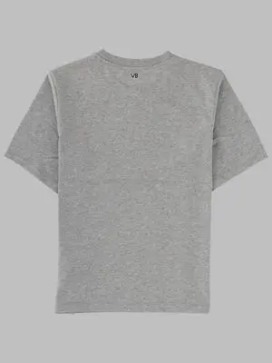 Victoria Beckham Cotton Printed T-shirt - Gray