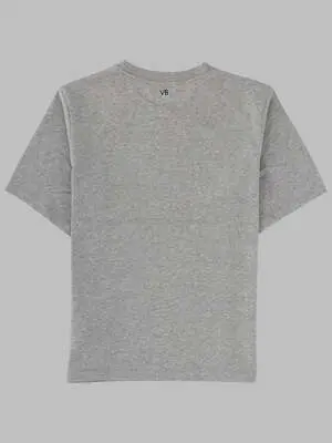 Victoria Beckham Cotton Printed T-shirt - Gray