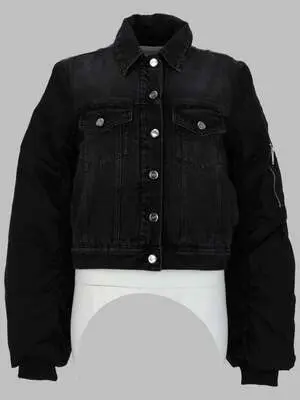 GANNI Giacca In Denim - Black