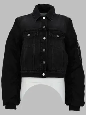 GANNI Giacca In Denim - Black