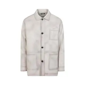 Kiton Lamb Leather Jacket - Multicolor
