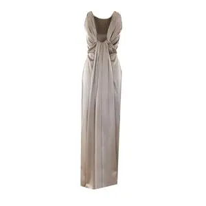 Max Mara Silk Satin Dress - Cream