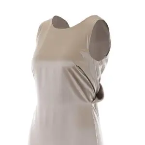 Max Mara Silk Satin Dress - Cream