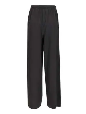 Max Mara Genero Wide-leg Washed Silk Trousers
