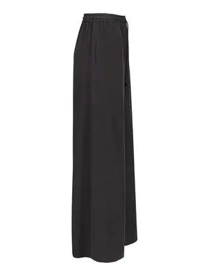 Max Mara Genero Wide-leg Washed Silk Trousers