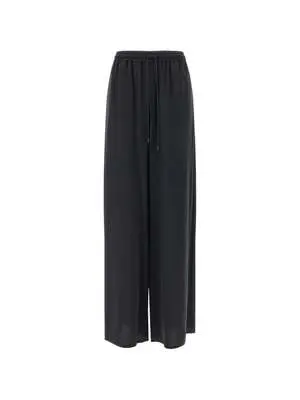 Max Mara Genero Wide-leg Washed Silk Trousers