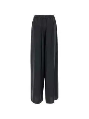 Max Mara Genero Wide-leg Washed Silk Trousers