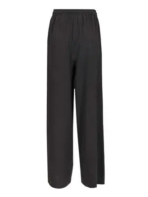 Max Mara Wide-leg Washed Silk Trousers