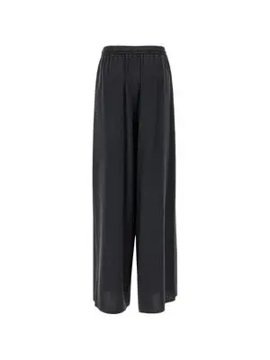 Max Mara Wide-leg Washed Silk Trousers