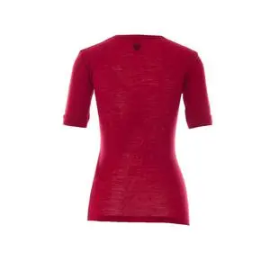 Versace Embroidered Medusa Ribbed Wool T-shirt - Red