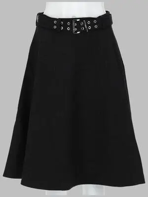 GANNI Gonna Wrap Con Cintura - Black