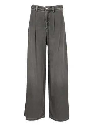 Max Mara Wide Leg Double Pleat Jeans