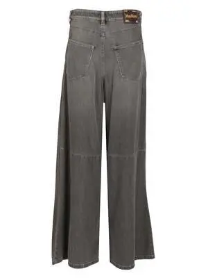 Max Mara Wide Leg Double Pleat Jeans