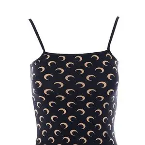 MARINE SERRE Moon Print Straps Dress