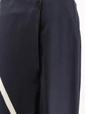 Alberta Ferretti Viscose Trousers With Bicolor Print
