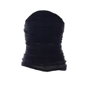 Balenciaga Fitted Bustier Top - Black