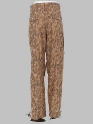 GANNI Pantalone Cargo In Cotone Stampato