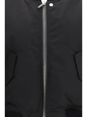 Rick Owens Bomber Jacket With Gathered Sleeves