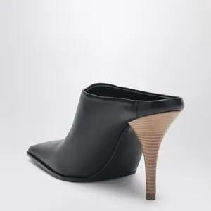 Alaïa Square Leather Mules - Black