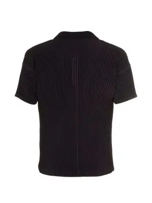Issey Miyake Pleated Polo Shirt - Multicolor
