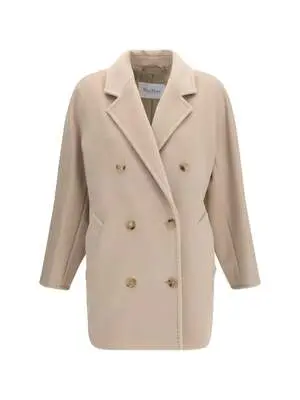 Max Mara MAX MARA Rebus Double-Breasted Jacket Cream