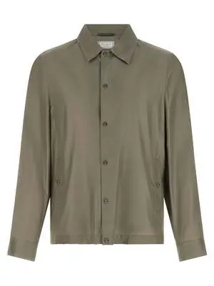 Brunello Cucinelli Membrane Silk Jacket - Green