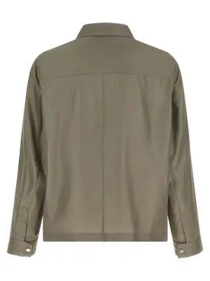 Brunello Cucinelli Membrane Silk Jacket - Green