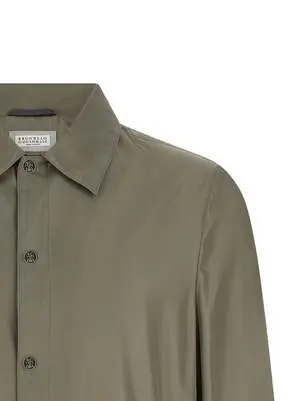 Brunello Cucinelli Membrane Silk Jacket - Green