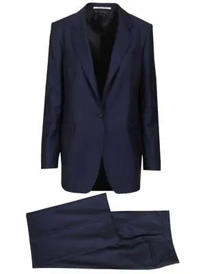 Tagliatore Virgin Wool Oversized Suit - Blue