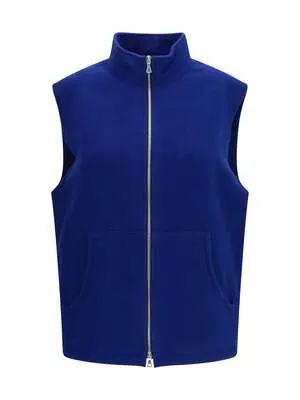RIER Virgin Wool Vest - Blue