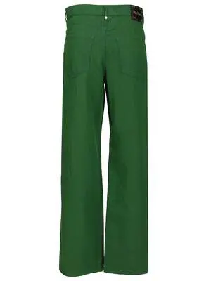 Max Mara Cotton And Linen Drill Trousers