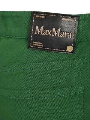 Max Mara Cotton And Linen Drill Trousers
