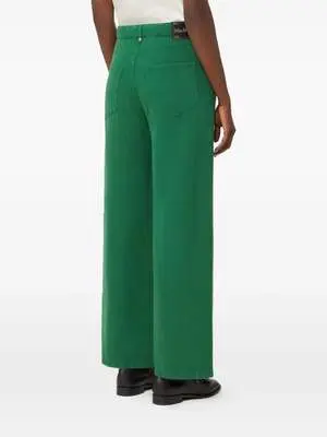 Max Mara Cotton And Linen Drill Trousers