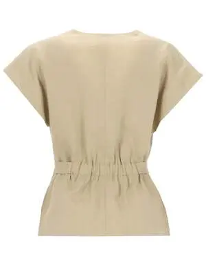 Paul Smith Top In Lino Con Cintura