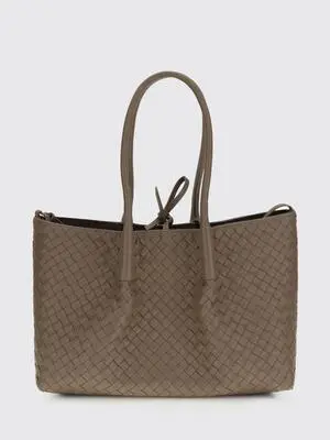 Bottega Veneta Bottega Veneta Women Pinacoteca Medium Woven Leather Bag Bottega Veneta Cream