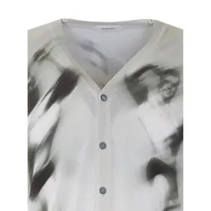 Versace The Flex Print Silk Cardigan