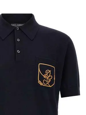 Dolce & Gabbana Logo Embroidery Polo Shirt
