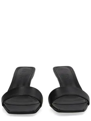 AeydĒ Gilly Leather Sandals - Black