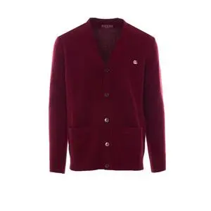 Gucci Embroidered Doppia Gg Cardigan - Red