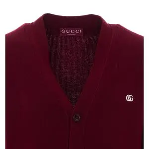 Gucci Embroidered Doppia Gg Cardigan
