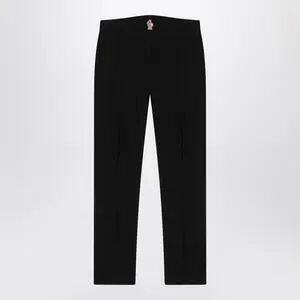 Moncler Slim Trousers In Gore-tex - Black