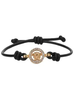Versace Logo Bracelet - Black