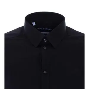Dolce & Gabbana Gold Stretch Shirt - Black