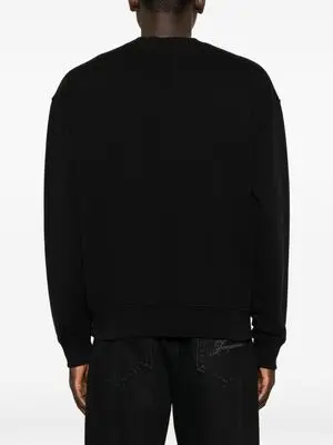 Palm Angels Neck Logo Cotton Sweatshirt