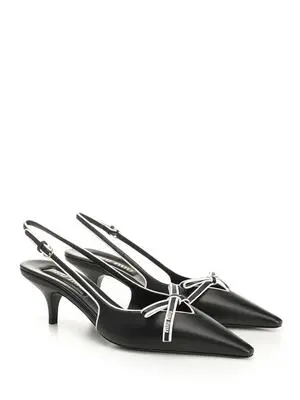 Miu Miu Slingback Décolleté In Nappa - Black
